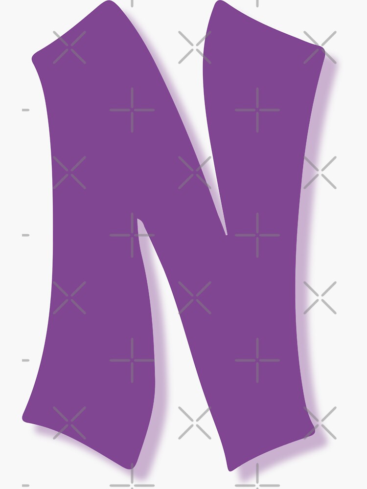 "Purple Graffiti Letter N" Sticker for Sale by LetterMom | Redbubble