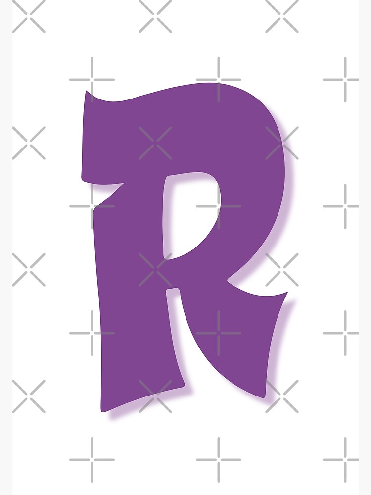 "Purple Graffiti Letter R" Poster for Sale by LetterMom | Redbubble
