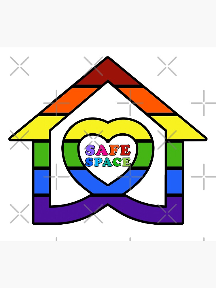 "LGBT Flag Colors Sign Safe Space Equality" Poster for Sale by aronia ...