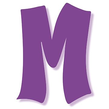 Póster for Sale con la obra «Graffiti morado letra M» de LetterMom ...