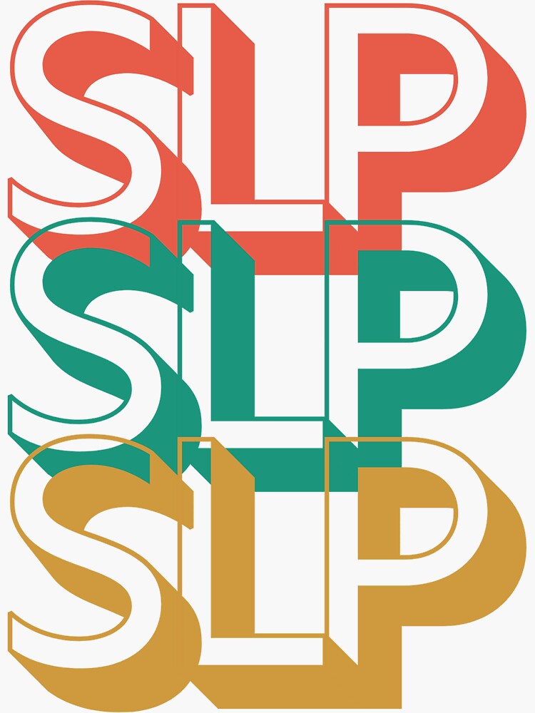 "SLP Tee Shirt" Sticker by BeachieSpeechie | Redbubble