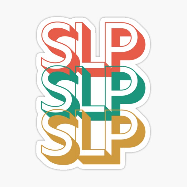 "SLP Tee Shirt" Sticker by BeachieSpeechie | Redbubble