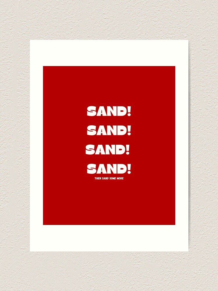 Lámina artística «Sand Sand Sand Sand - Gráfico divertido de ...