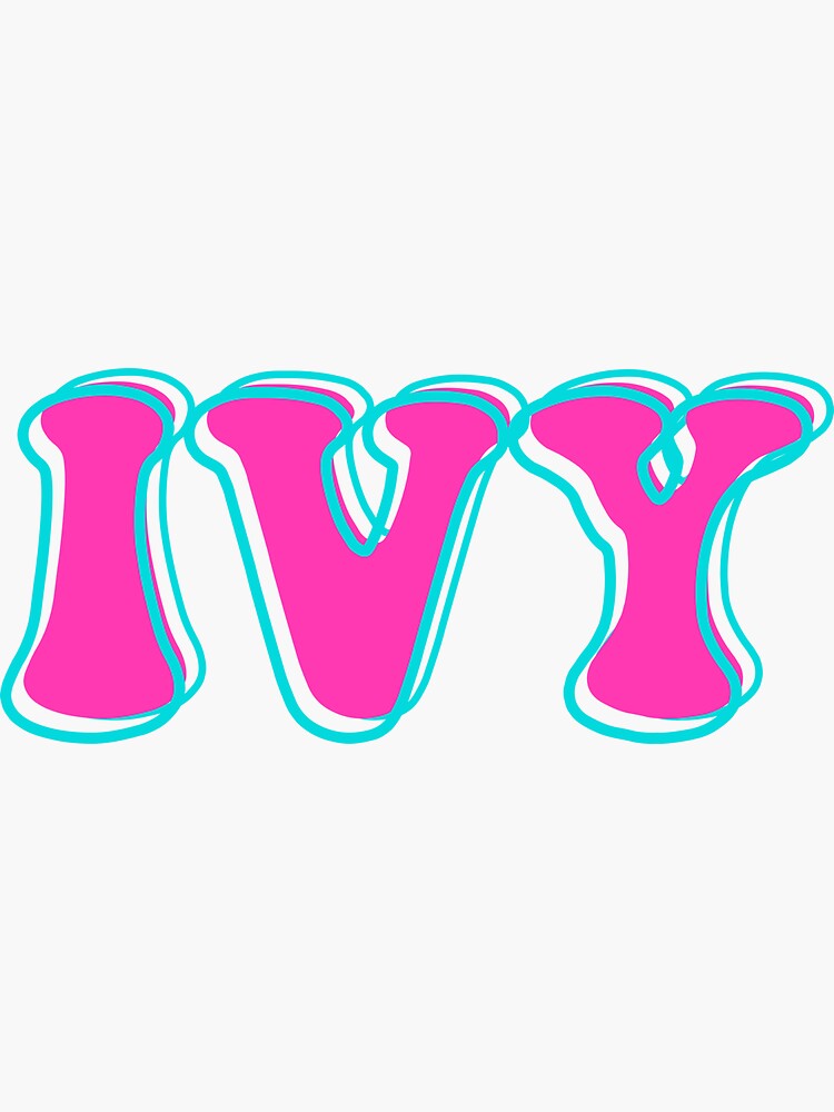 "IVY Cute Name Design IVY - Kawaii IVY Name" Sticker by Custom-Name ...