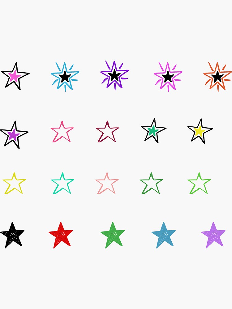 Retro Mini Star Pack Sticker By Ras Man93 Redbubble