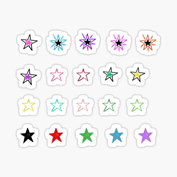 Retro Mini Star Pack Sticker By Ras Man93 Redbubble