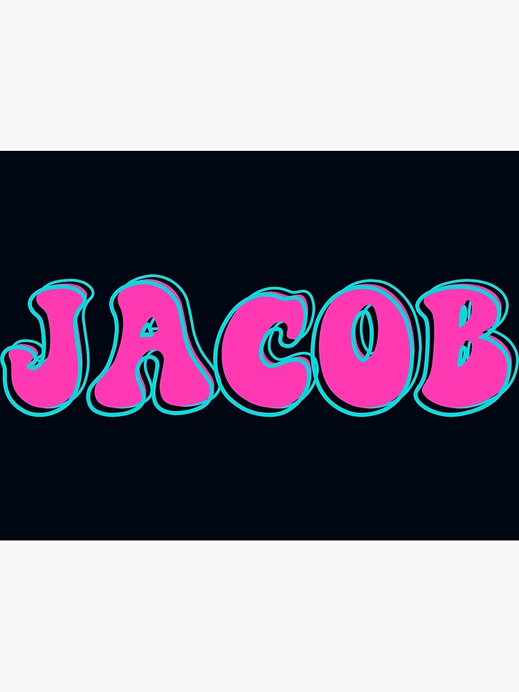 "JACOB Cute Name Design JACOB - Kawaii JACOB Name" Poster by Custom ...