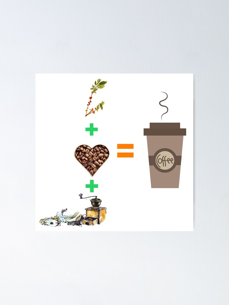 "coffee making stages .. Coffee the best drink. " Poster for Sale by ...