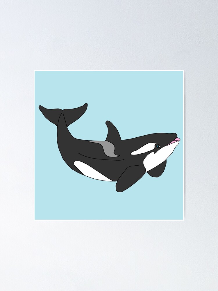 "Morgan Orca Cartoon" Poster for Sale by tidaldreams | Redbubble