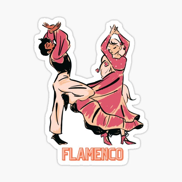 "Flamenco" Sticker for Sale by mohamedfassal | Redbubble