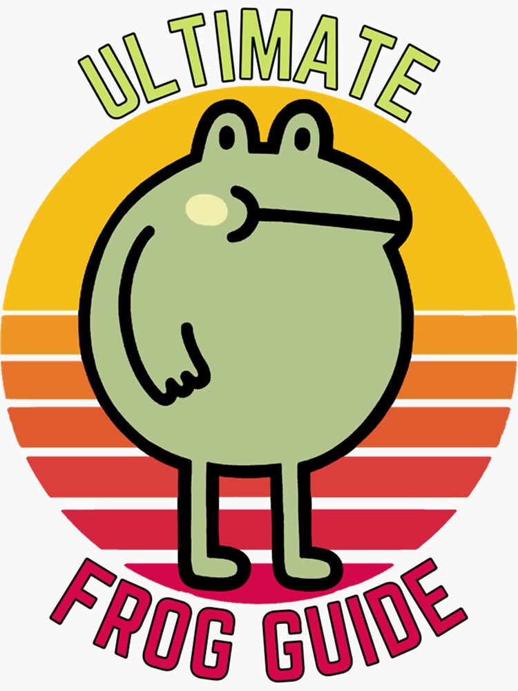 "Ultimate Frog Guide" Sticker by SilkAndlvy | Redbubble