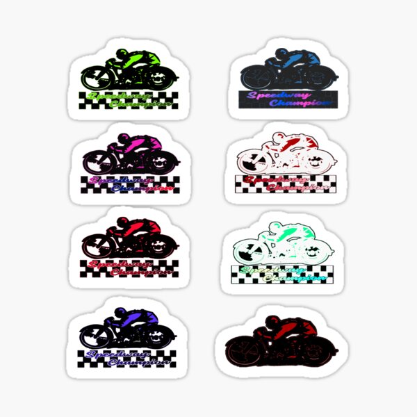"Speedway Champion / Motorcycle / Sport / Sticker Pack" Sticker for ...