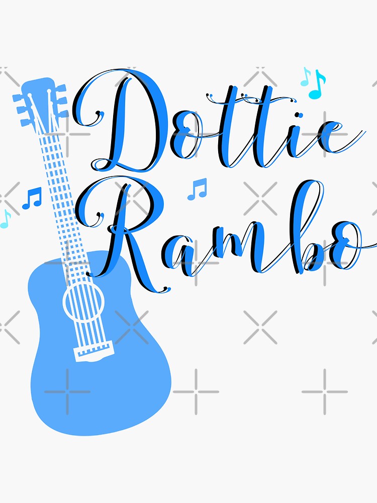 "Dottie Rambo (Wording Blue)" Sticker for Sale by GreatOldMusic19 ...