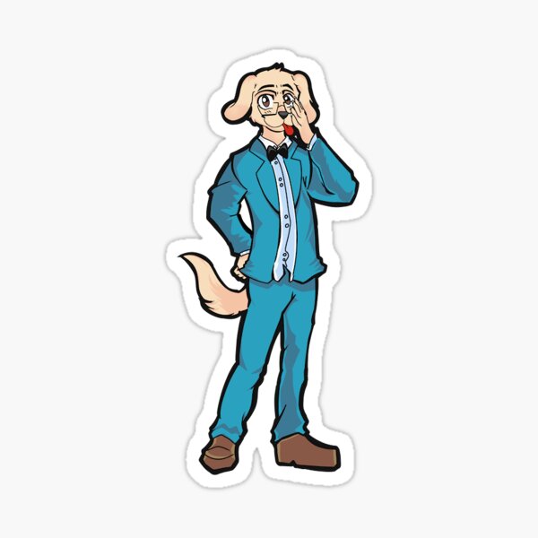 "Beastars x earthbound-Jack in jeff's outfit!" Sticker by HTONY | Redbubble