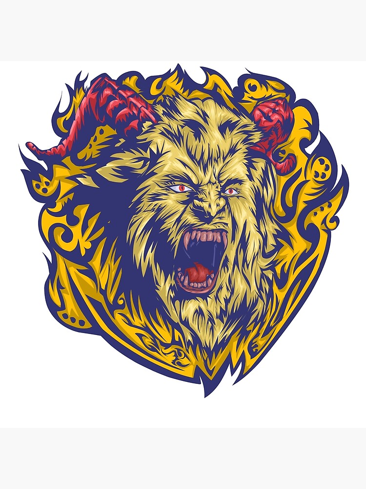 "The beast mascot logo" Poster for Sale by SansgraphID | Redbubble