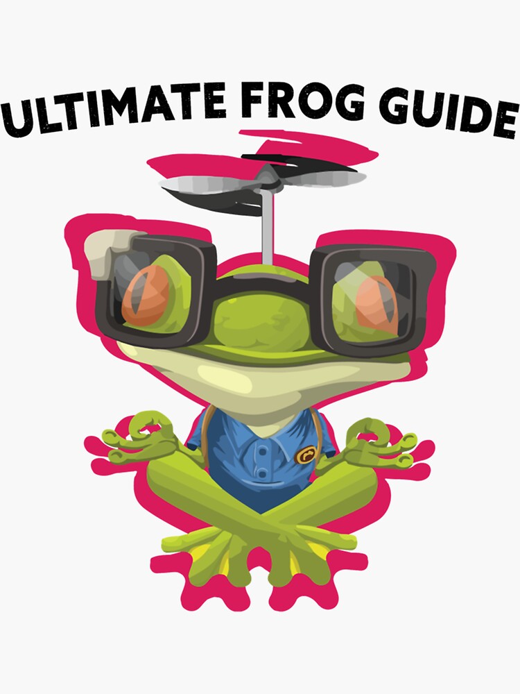 "ultimate frog guide " Sticker for Sale by WilldBrush | Redbubble