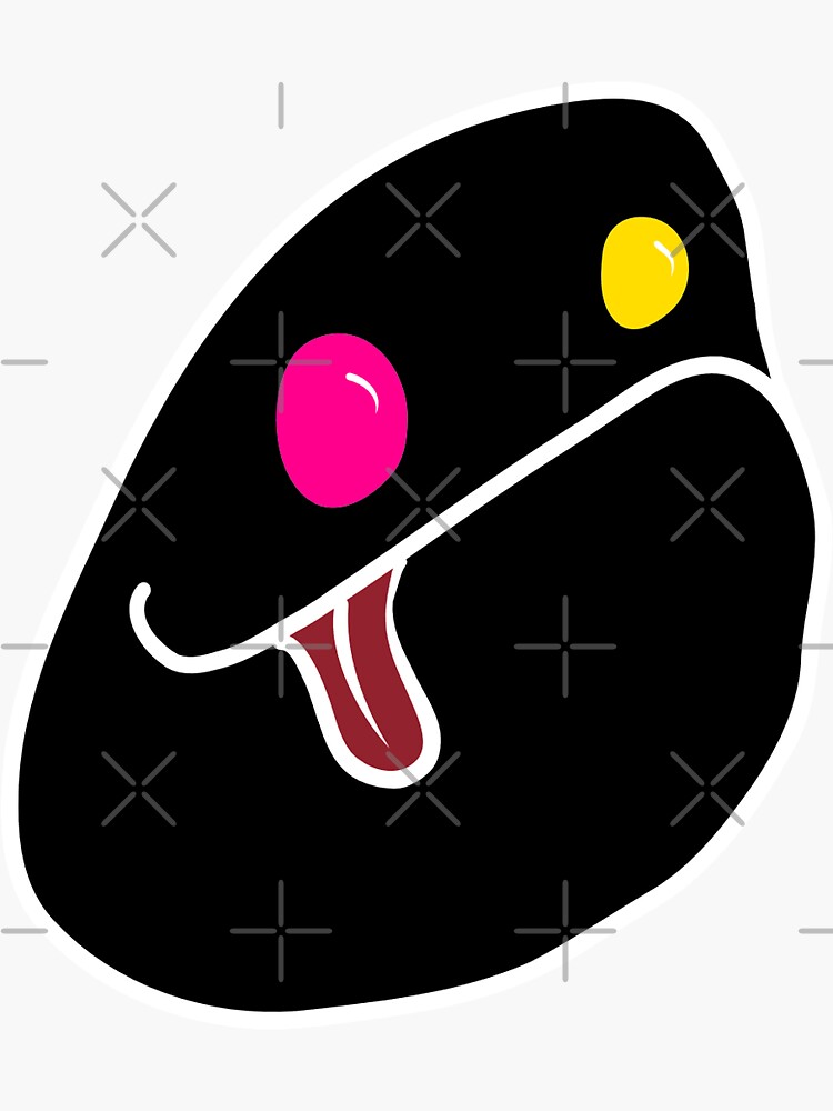 "blob face" Sticker for Sale by Sparkleweather | Redbubble