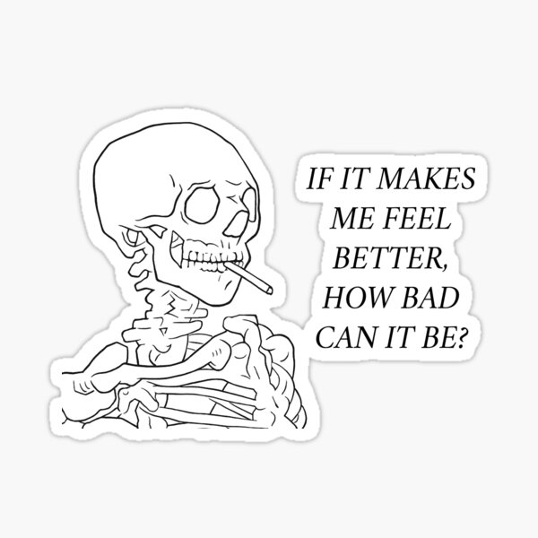 "van gogh skeleton julien baker" Sticker for Sale by nowvacant | Redbubble
