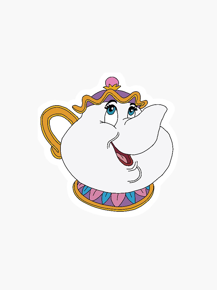 "Mrs. Potts" Sticker for Sale by avamlarson | Redbubble