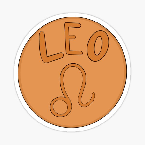 "Leo zodiac sign " Sticker for Sale by Artdiary333 | Redbubble
