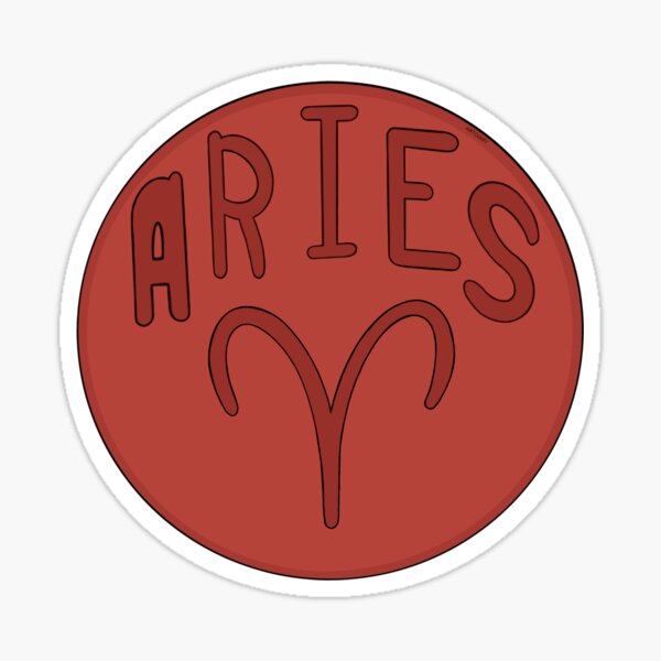 "Aries zodiac sign" Sticker for Sale by Artdiary333 | Redbubble