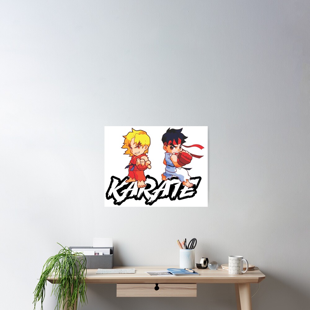 "Ryu and Ken Street Fighter Kids" Poster for Sale by TribesPrints ...