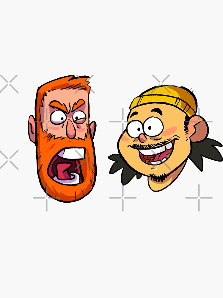 "Bad Friends Merch " Sticker for Sale by Cadmium-red | Redbubble