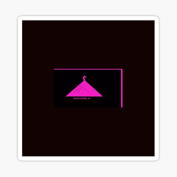 "Fashion Apparel, Inc. Cyberpunk Logo Chiffon Top.png" Sticker by ...