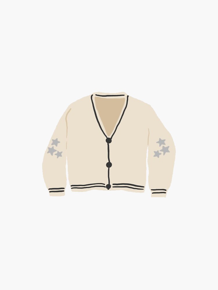 "Cardigan" Sticker for Sale by Flora22 | Redbubble