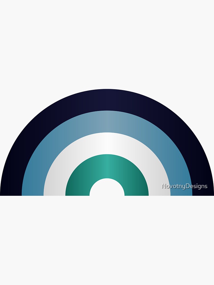 "Oriented Aroace Pride Rainbow" Sticker by NovotnyDesigns | Redbubble