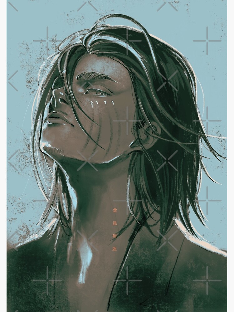 "Eren Yeager fanart by horoharo" Poster for Sale by horo-haro | Redbubble