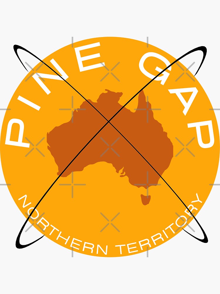 "Pine Gap I" Sticker by BaronPhil | Redbubble