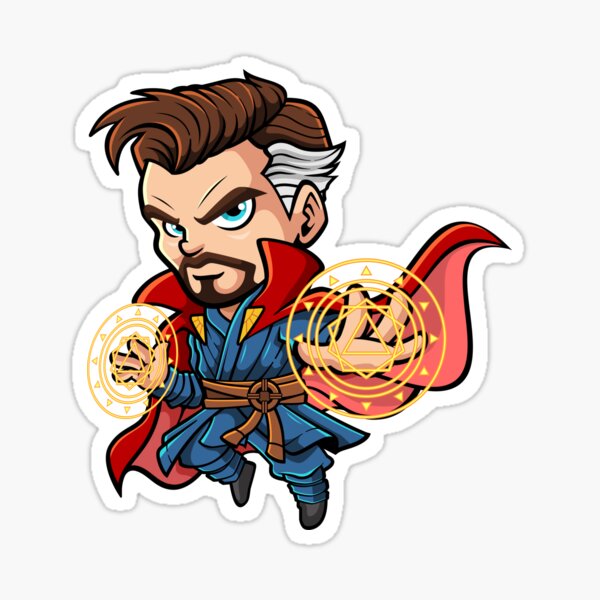 "cute dr. strange" Sticker for Sale by Noahcartoon | Redbubble