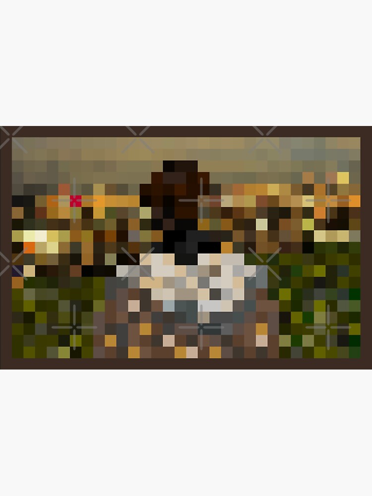 "Minecraft Style Painting Self Portrait" Sticker for Sale by JakeTRyan ...