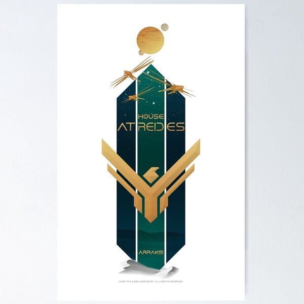 "Dune 2020 House Atreides Banner Design" Poster for Sale by WASchaidler ...