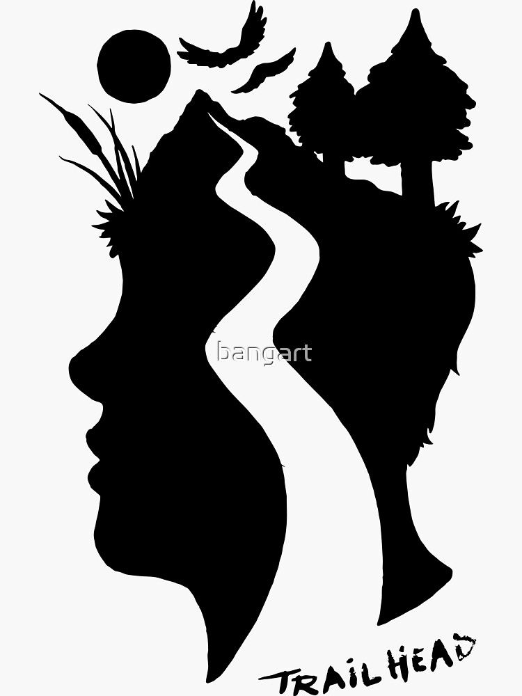 "TrailHead - Black " Sticker by bangart | Redbubble