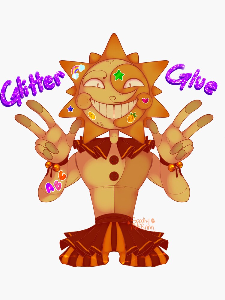 "Sun (FNAF)" Sticker for Sale by MuffinPlaza | Redbubble
