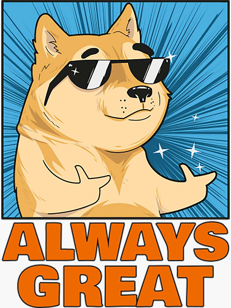 Pegatina «Camiseta Cheems Memecheems cool» de TomLanien | Redbubble