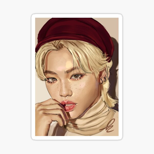"Felix Skz" Sticker for Sale by Kl-artwork- | Redbubble