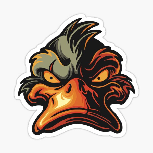 "Angry Duck " Sticker for Sale by GiordanofDamico | Redbubble