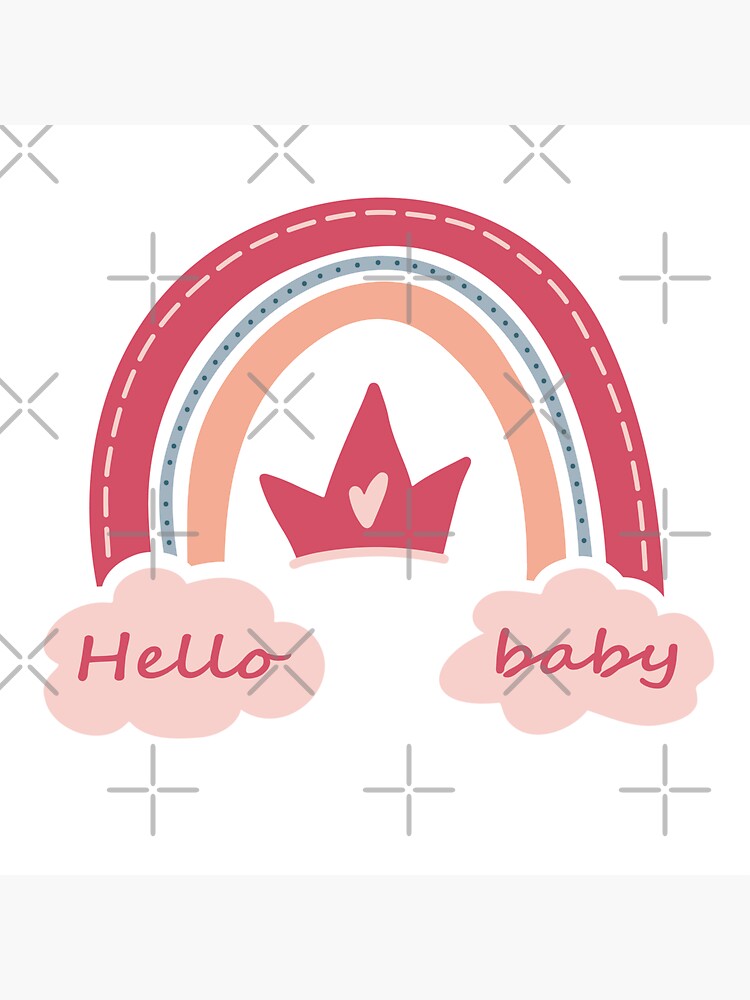 "Hello baby girl" Sticker by MarS-4b-Art | Redbubble