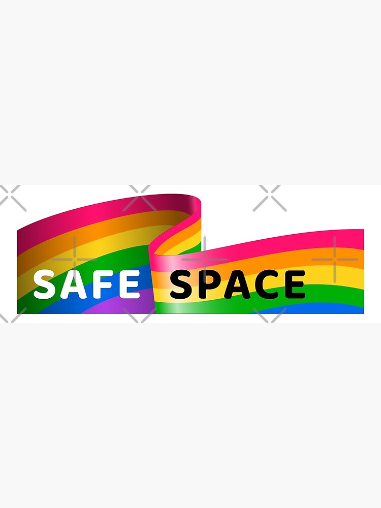 "Sign Safe Space, Zone, Equality LGBTQ Flag Colors " Poster by aronia ...