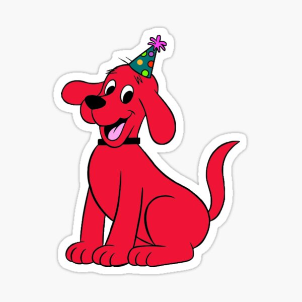 "Clifford Sticker Copy Copy" Sticker by PAMELARUBIO | Redbubble