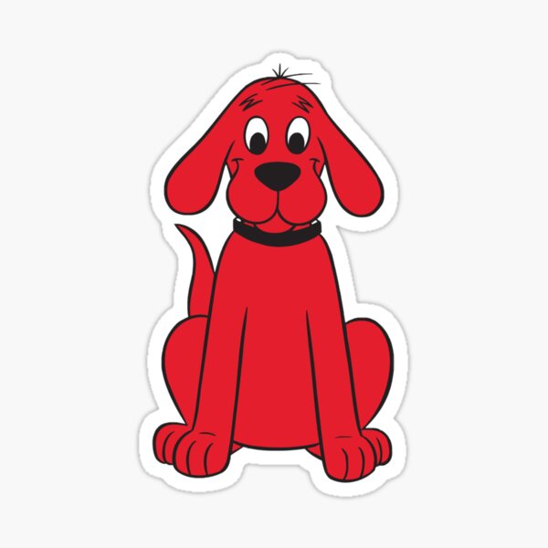 "Clifford Sticker Copy" Sticker for Sale by PAMELARUBIO | Redbubble