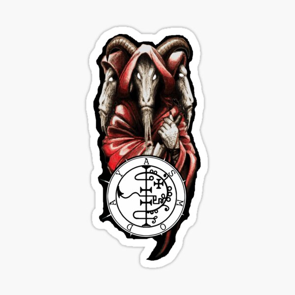 "Asmodeus" Sticker for Sale by Shadow-Kingdom | Redbubble