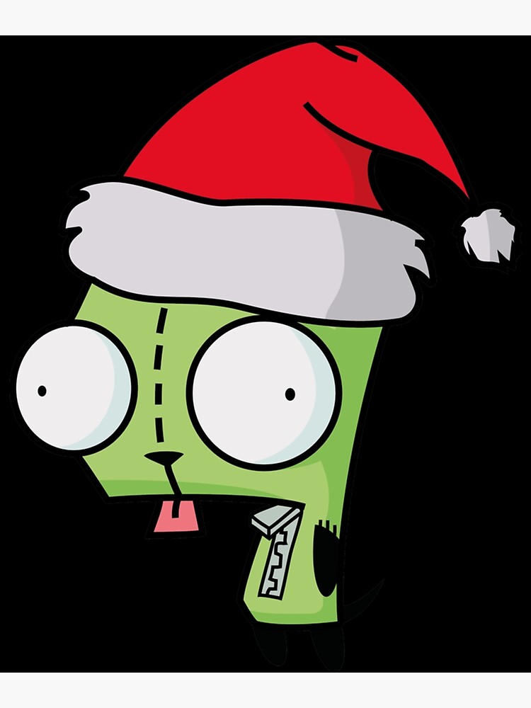 "Invader Zim - Santa Gir [Red] Essential " Poster for Sale by ...
