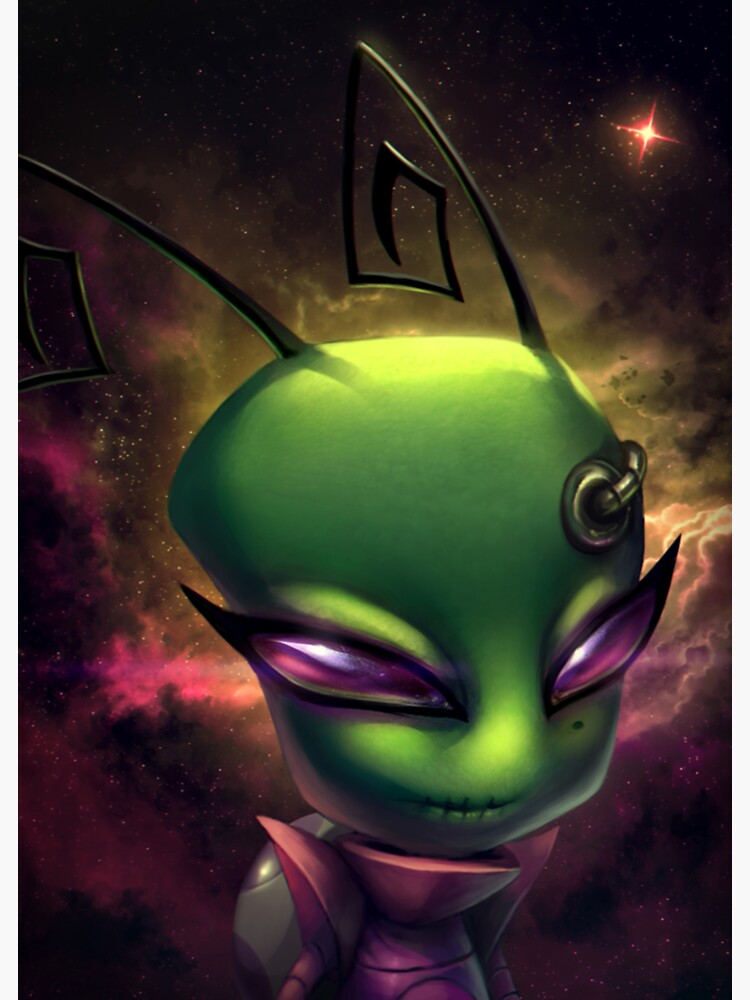 "Invader Zim Fan Art - Irken Tak Sticker" Sticker for Sale by ...