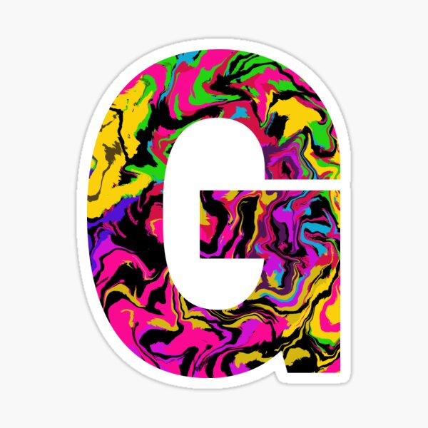 "Letter G Sticker" Sticker for Sale by WoollyOrbit2000 | Redbubble