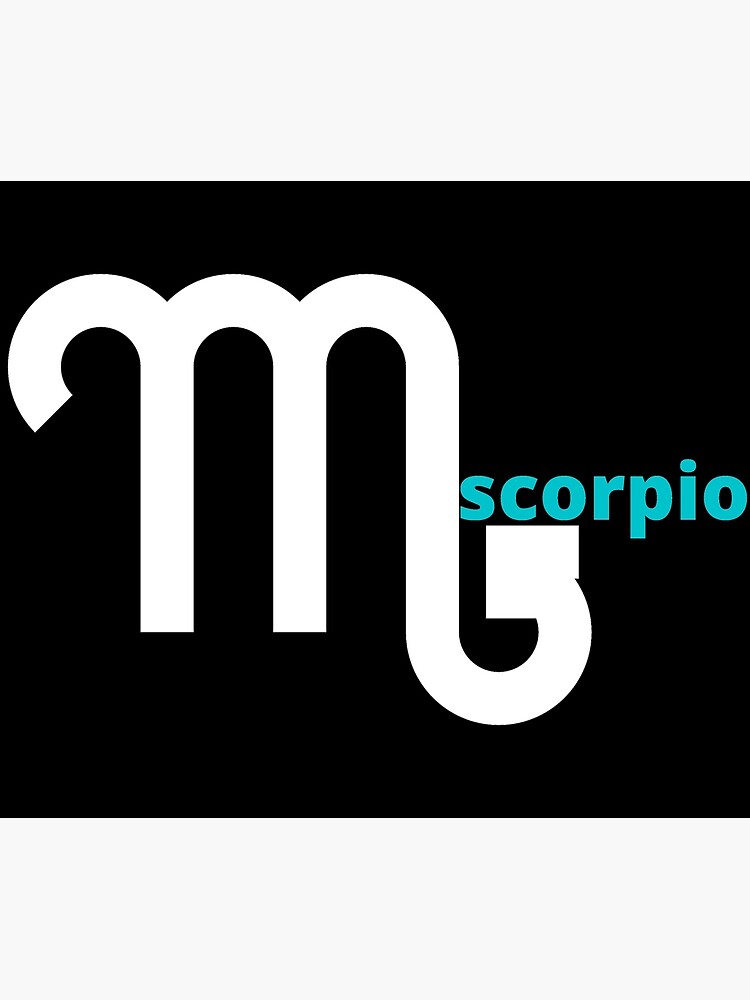 "Scorpio star sign (white)" Poster for Sale by Sneaky-Snakes | Redbubble