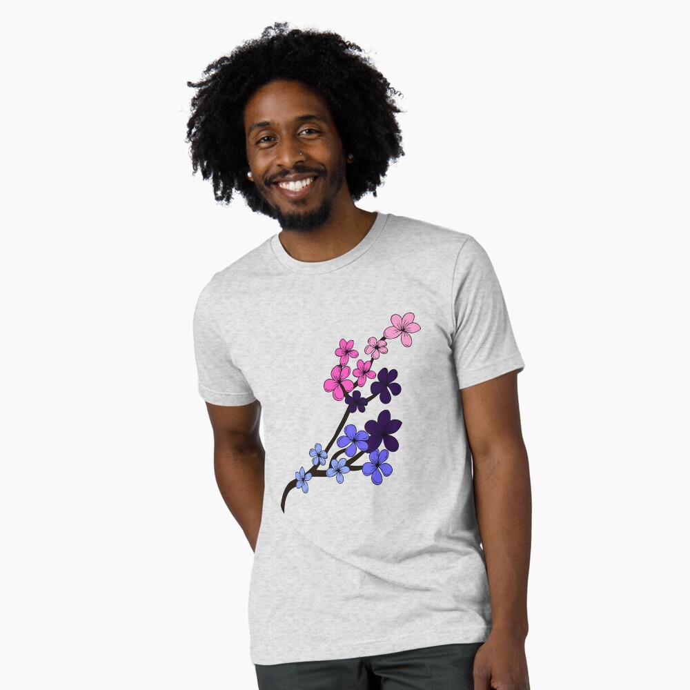 "Subtle omnisexual flowers. omnisexual flowers. omni flowers 3" Sticker ...